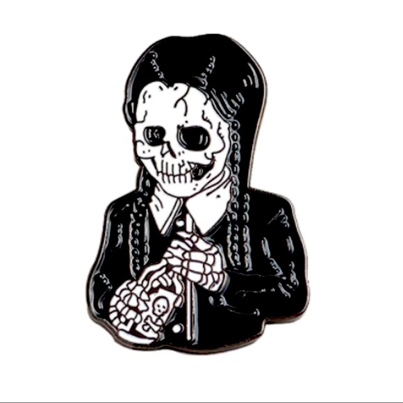 Dolls Kill | Jewelry | Wednesday Addams Enamel Pin | Poshmark